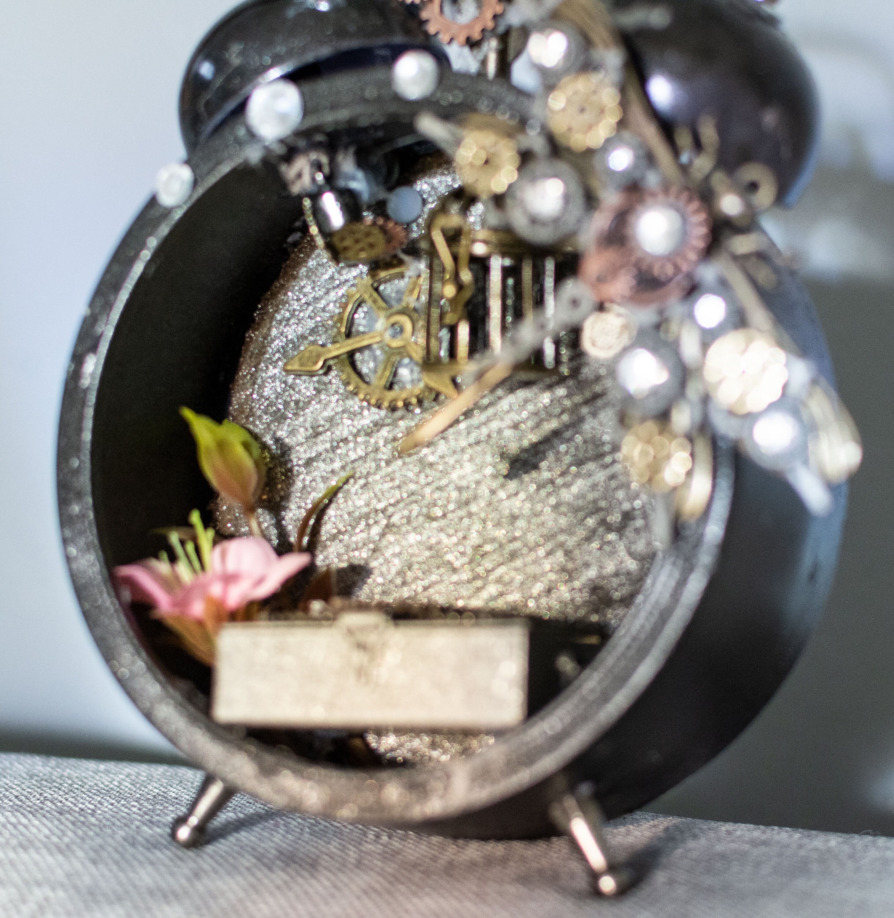 Steampunk Repurposed Retro Alarm Clock - Etsy