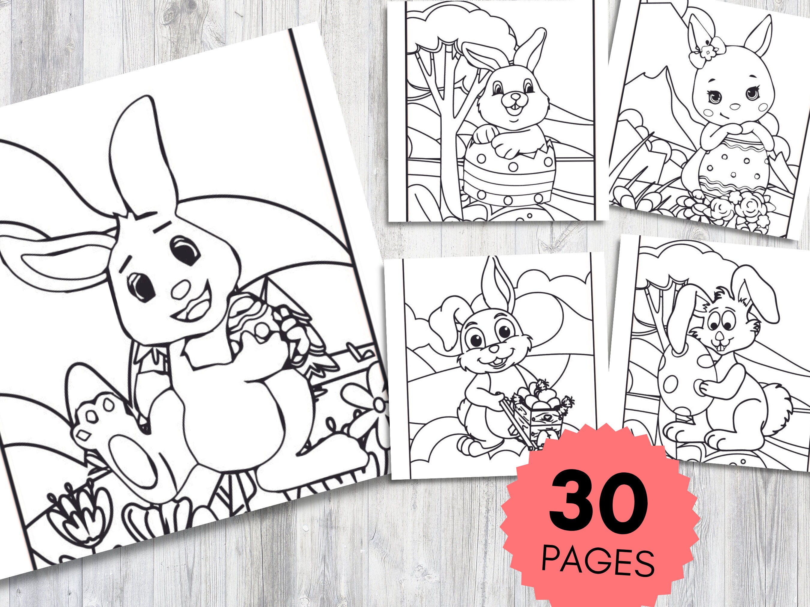 Bunny, and Egg Designs for Kids Printable Cute and Creative Easter ...