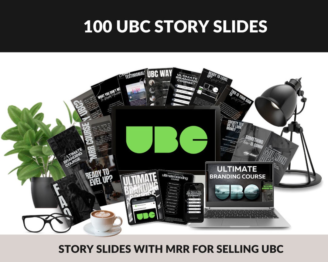 Story Slides With MRR for Selling UBC, Editable Story Slides Bundle for ...