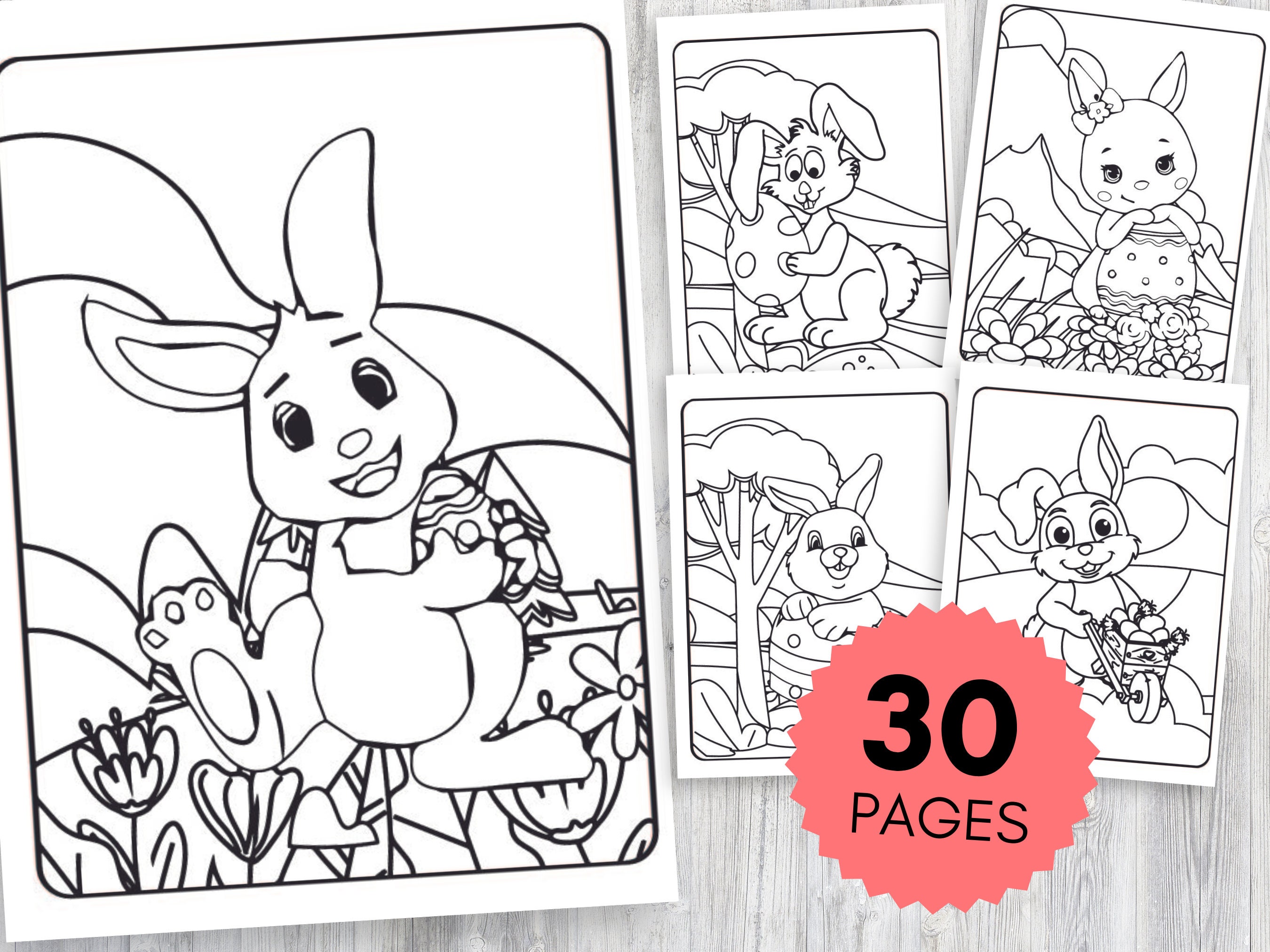 Bunny, and Egg Designs for Kids Printable Cute and Creative Easter ...