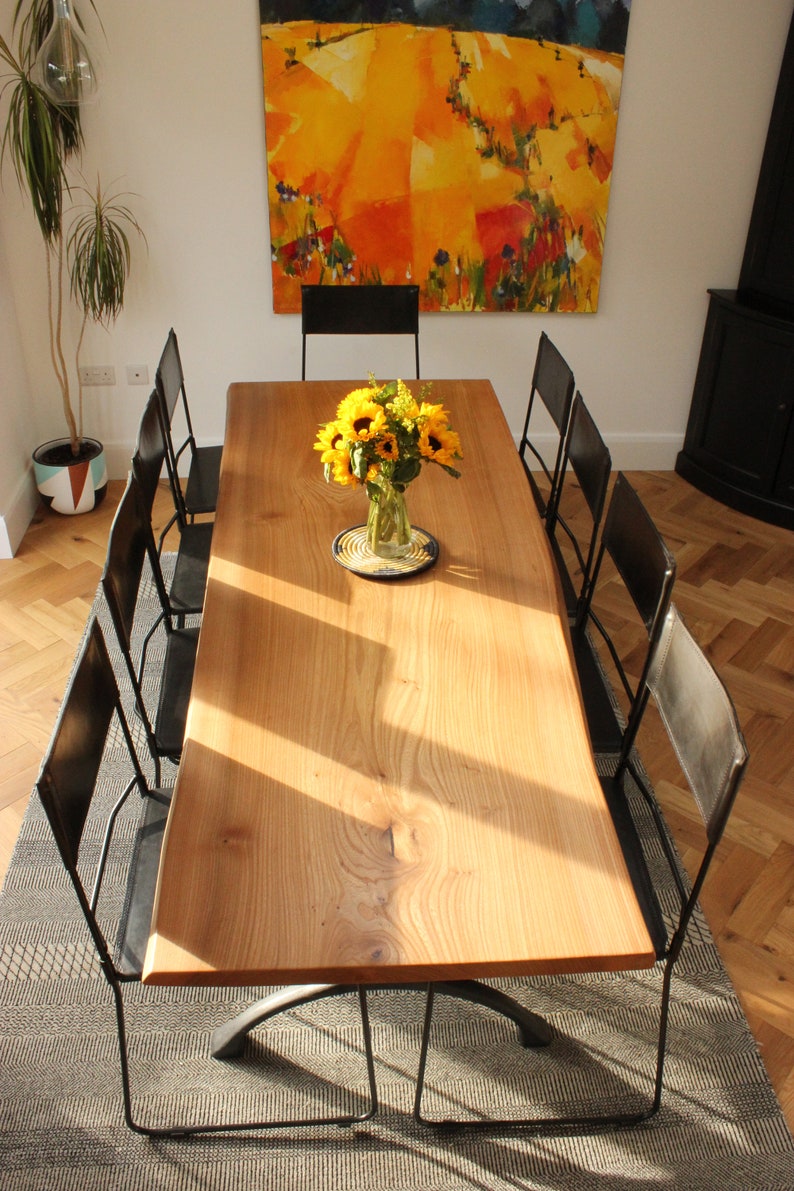 Pampa Leather Dining Chair: Vegetable Tanned Leather, 7-spring Seat ...