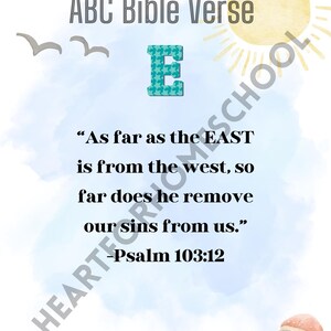Watercolor ABC Bible Verses - Etsy