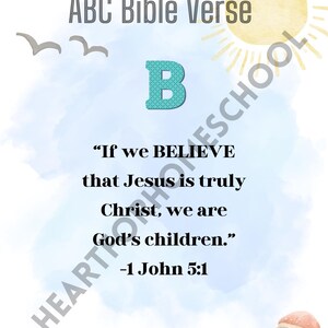 Watercolor ABC Bible Verses - Etsy