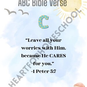 Watercolor ABC Bible Verses - Etsy