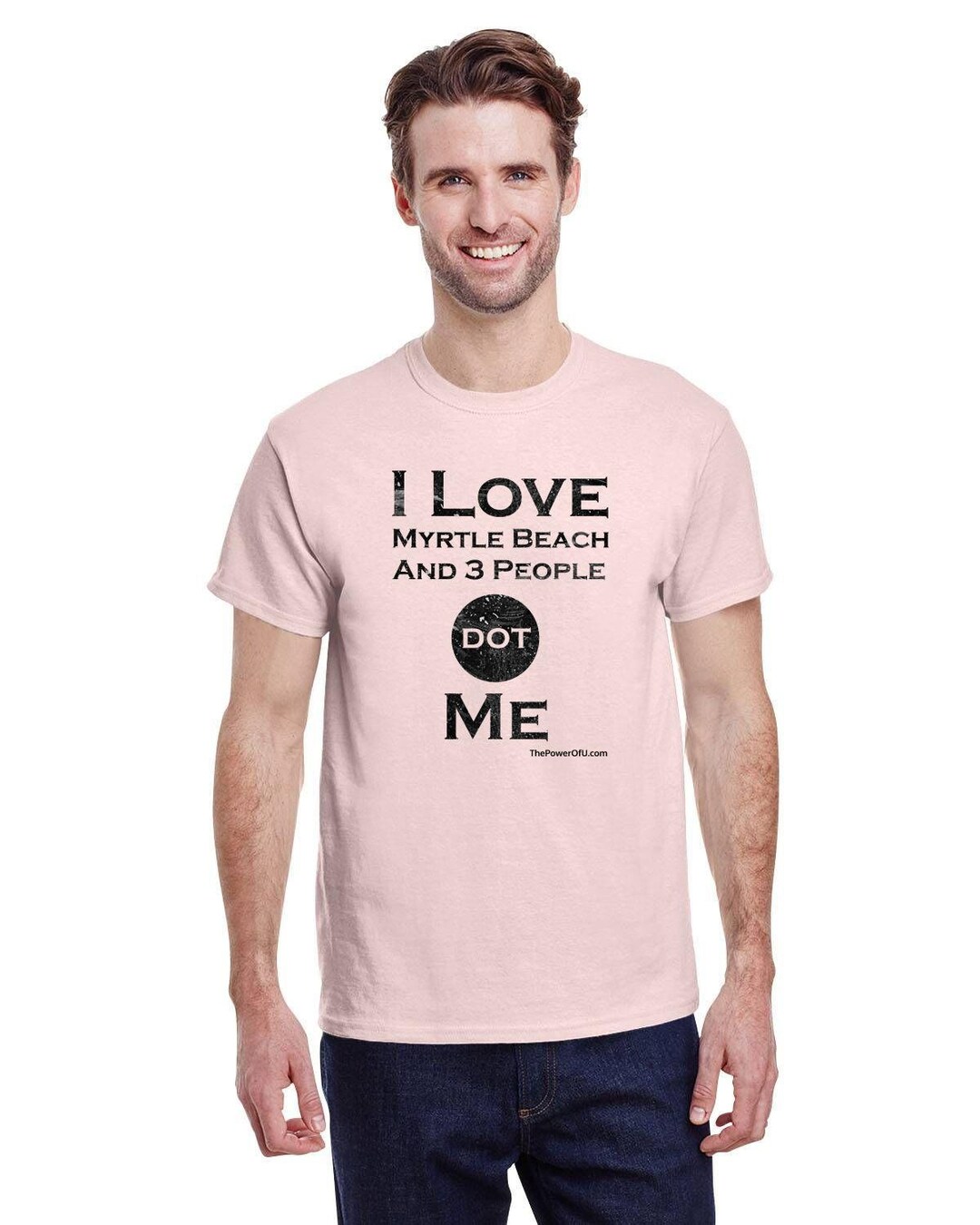 I Love Myrtle Beach and 3 People Dot Me - Men Apparel - Etsy