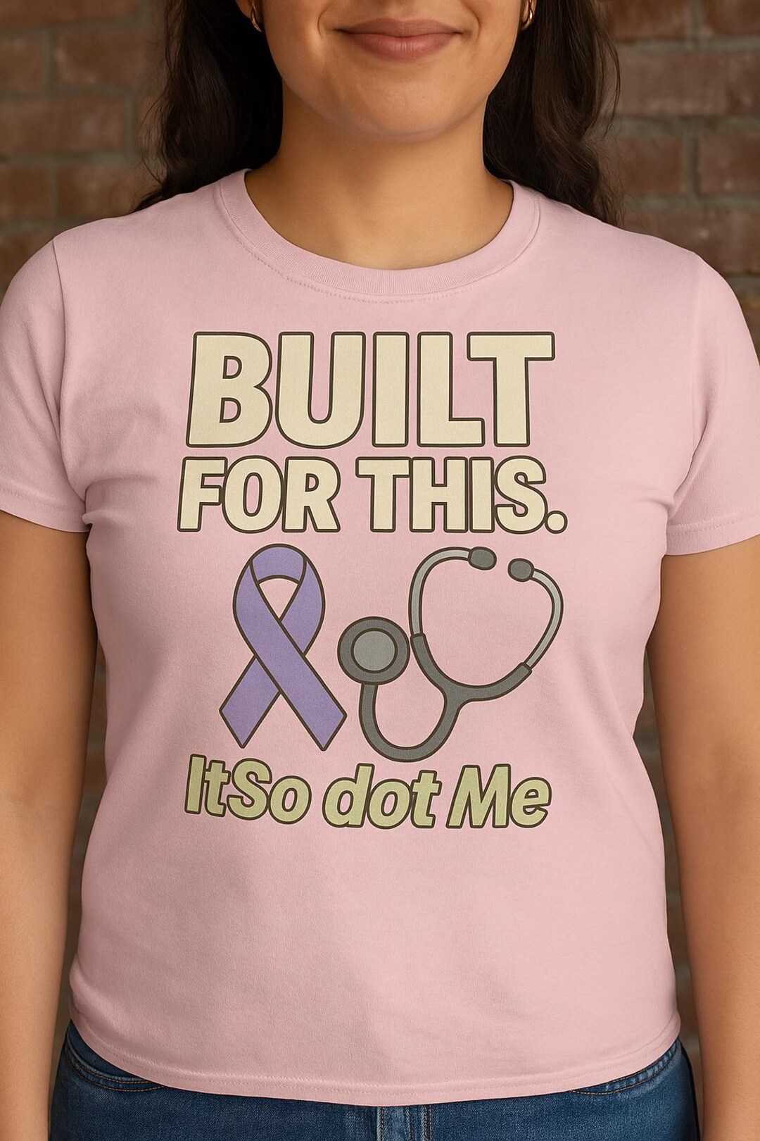 Built for This! Cancer Fighter Sticker | Lavender Awareness Ribbon ...