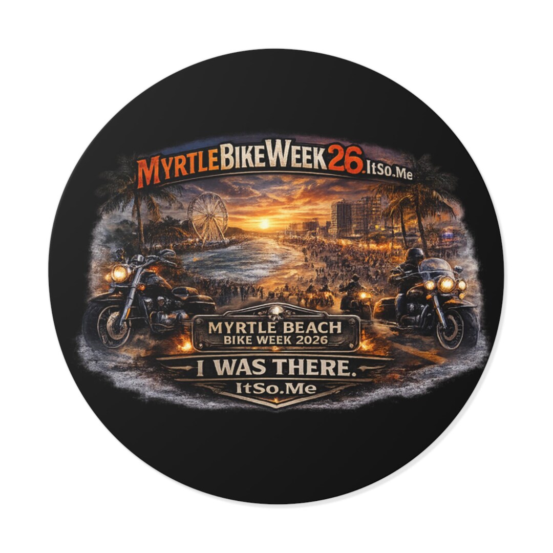 Myrtle Beach Bike Week 2026 Sticker, Motorcycle Rally Vinyl Decal ...