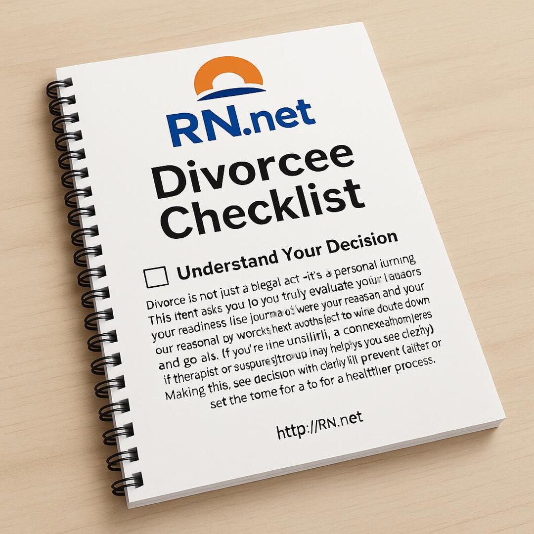 Divorcee Checklist Printable PDF | 10-page Divorce Organizer With Rn ...
