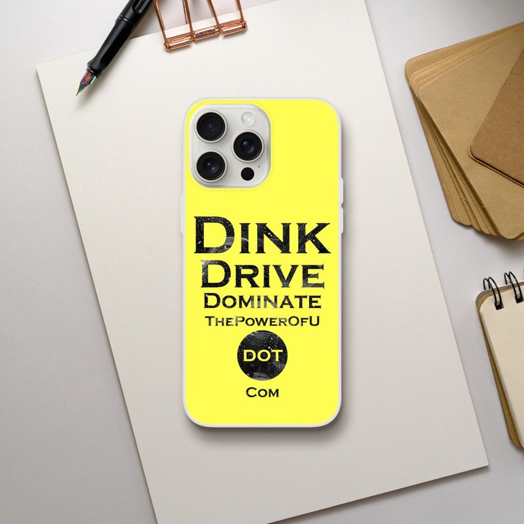 Dink Drive Dominate Pickleball iPhone Case, Pickleball iPhone Case ...