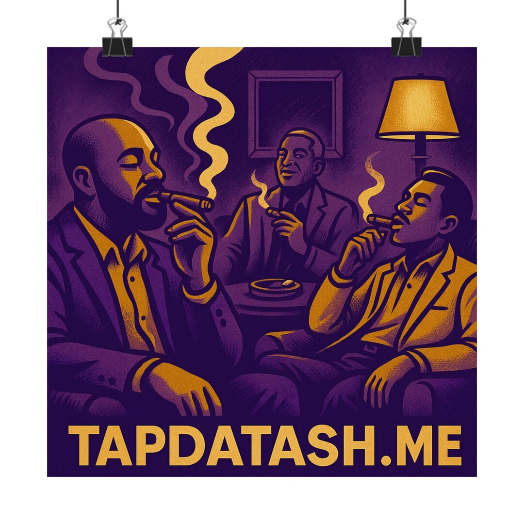 Vertical Poster, Cigar Bruh Wall Art - Omega Psi Phi, Fraternity Gift ...
