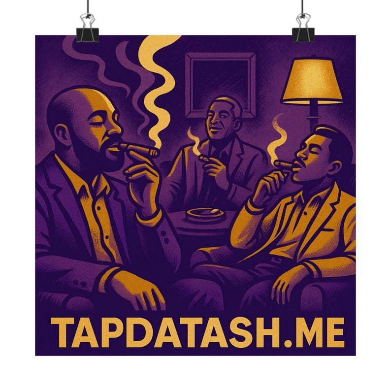 Vertical Poster, Cigar Bruh Wall Art - Omega Psi Phi, Fraternity Gift ...