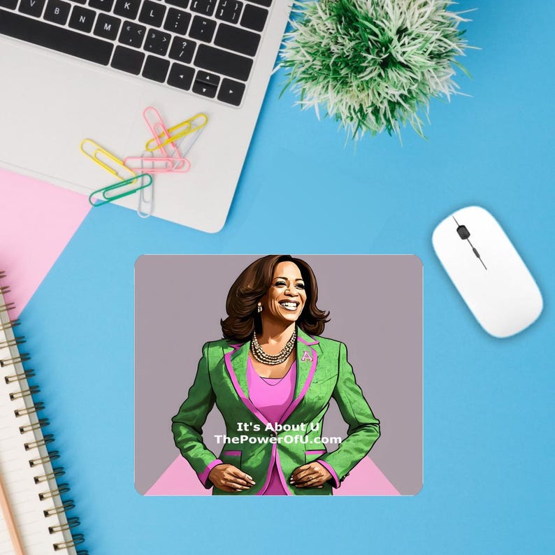 Kamala Harris Alpha Kappa Alpha Sorority Mouse Pad, Alpha Kappa Alpha ...