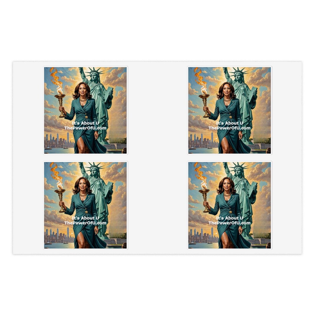 Kamala Harris Statue of Liberty Sticker Sheet Bundle, 10pcs , Freedom ...