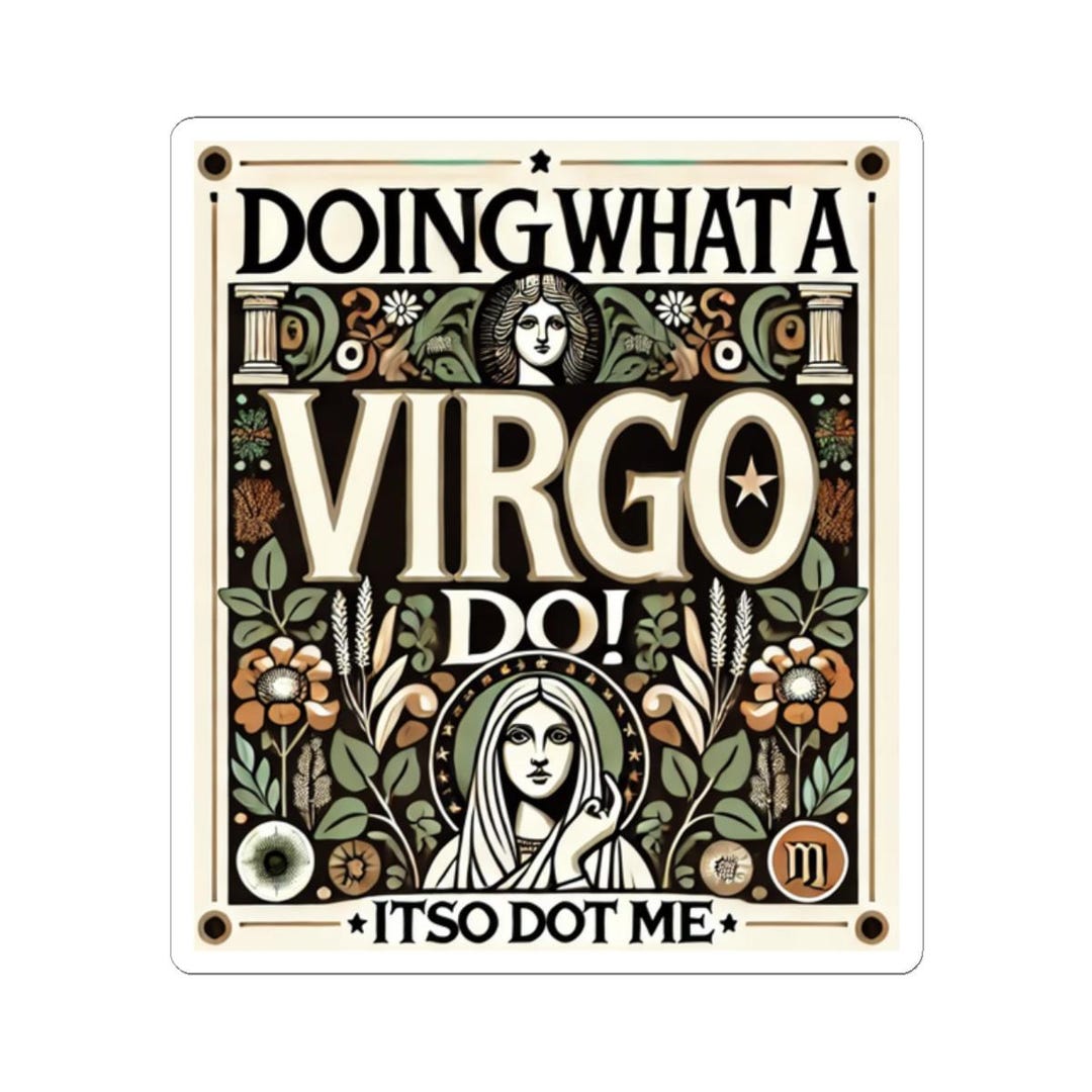 Zodiac Sticker, Virgo Sticker, Birthday Sticker, Kiss-cut Stickers for ...