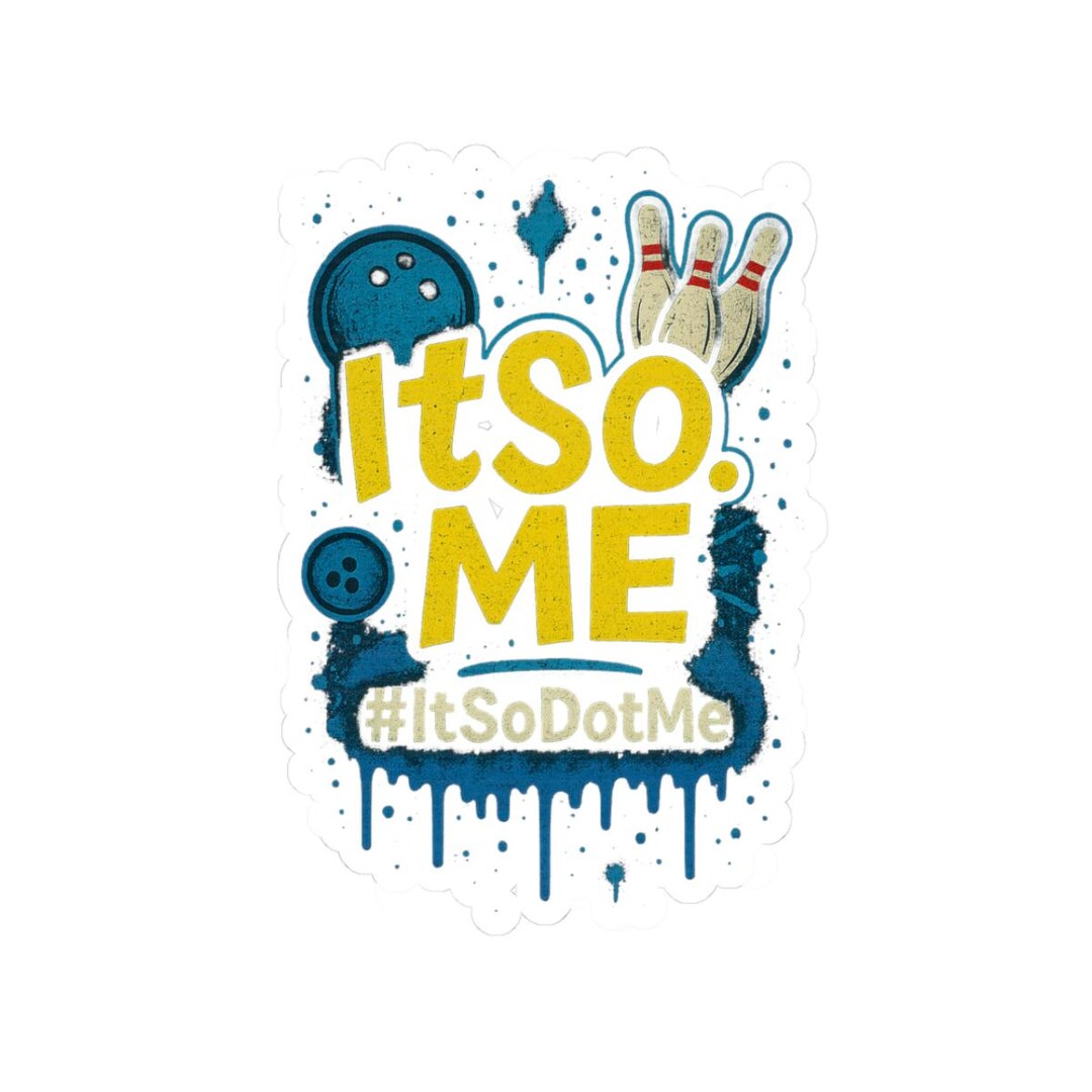 Bowling Kiss-cut Sticker | Itso.me Graffiti Drip Design | Bowling Ball ...