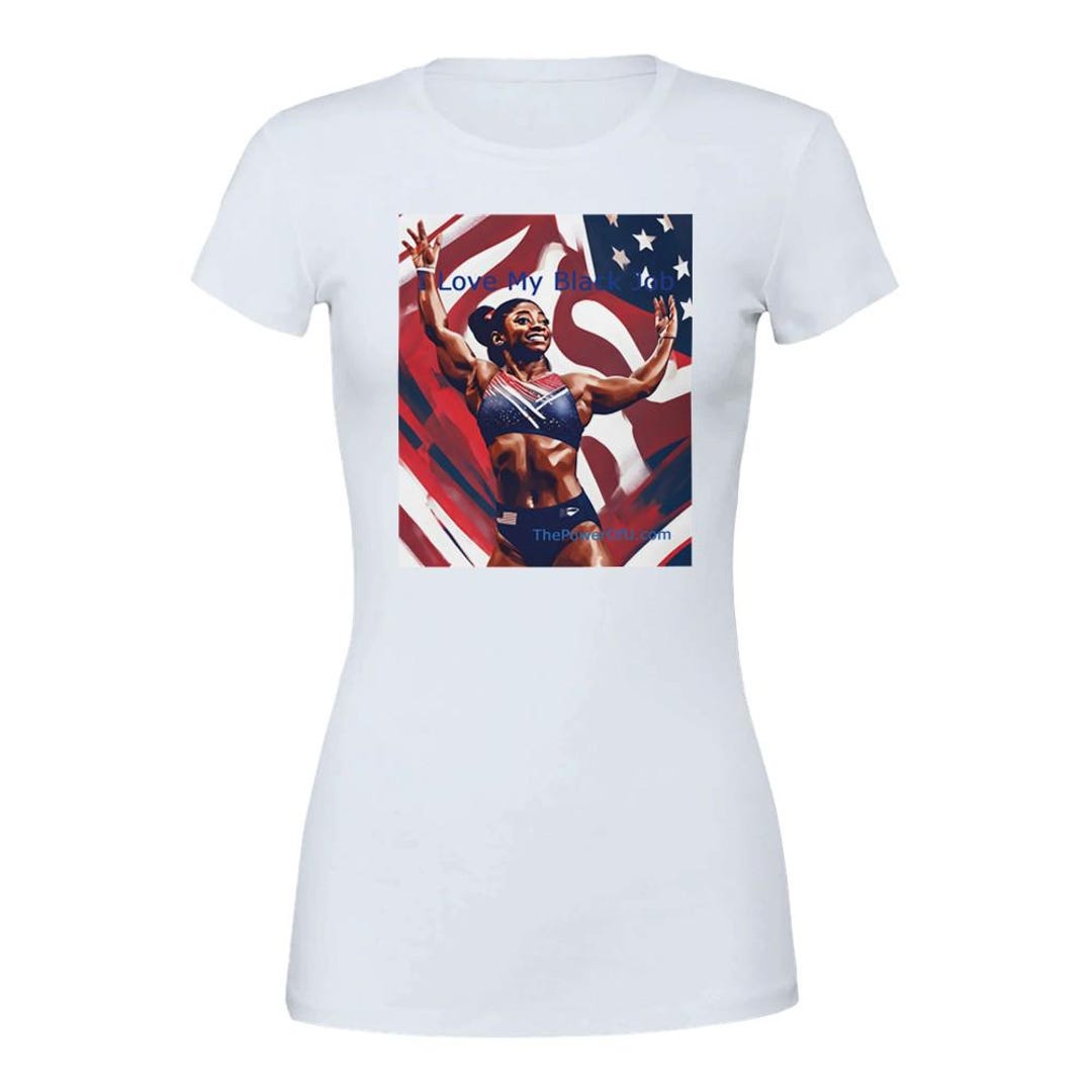 Simone Biles I Love My Black Job Women Tshirt, Simone Biles, Black ...