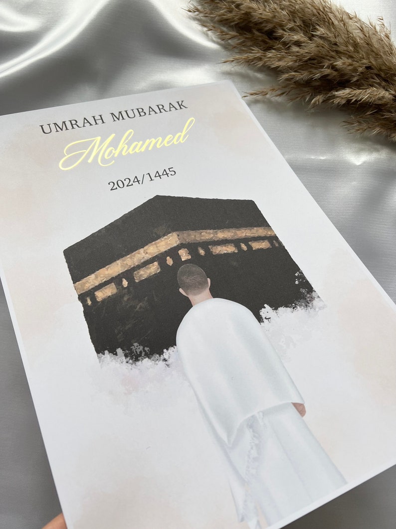 Umrah Mubarak Poster/ Hajj Mubarak Poster/ Umrah Certificate/ Umrah ...