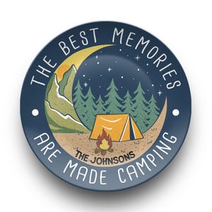 Custom Camping Plate Set for Family Camp Trips, Best Memories ...