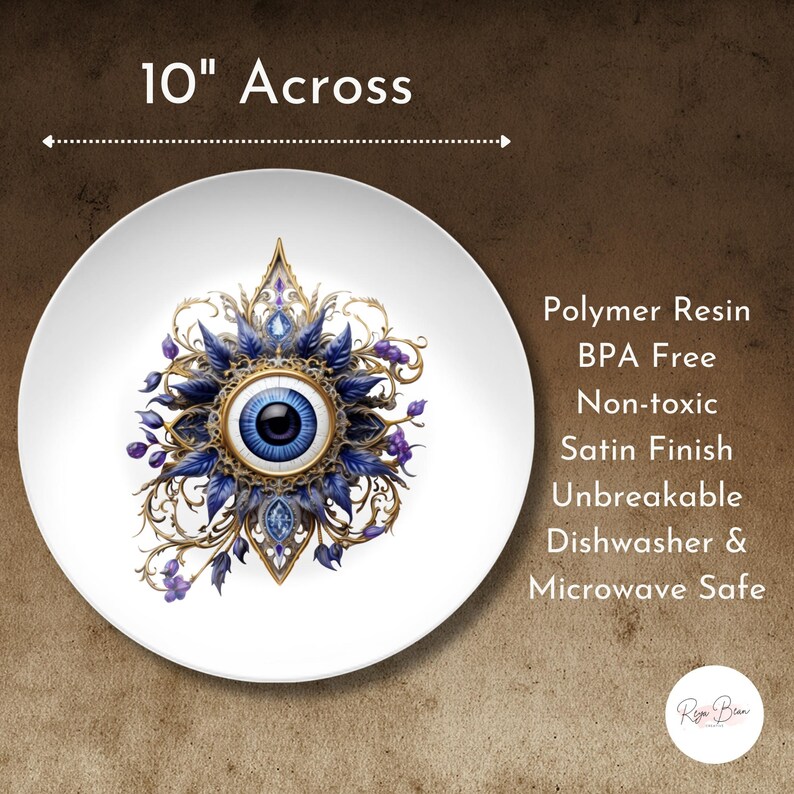 Evil Eye Goth Housewarming Party Plates, Vintage Eyeballs Unbreakable ...