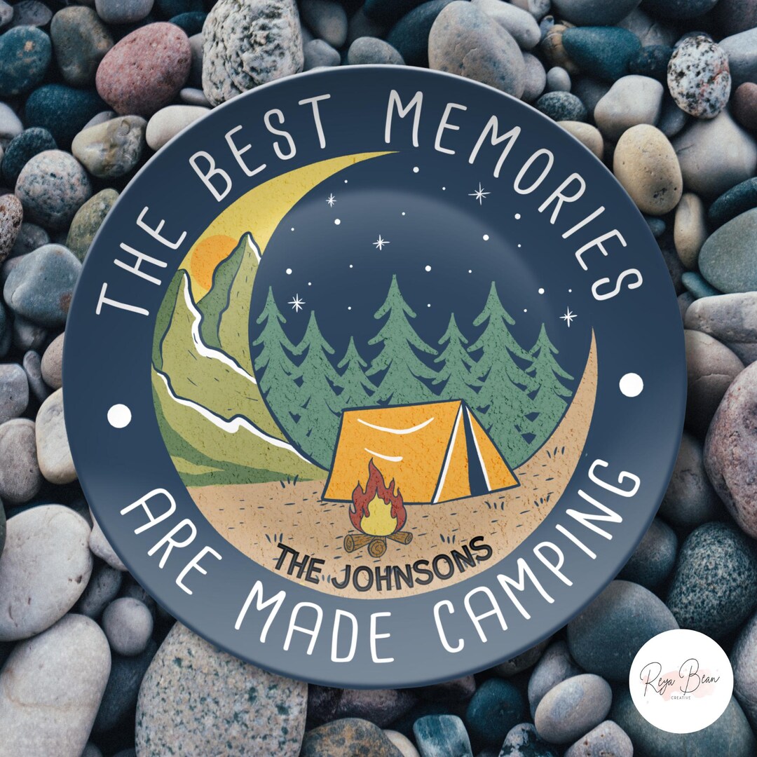 Custom Camping Plate Set for Family Camp Trips, Best Memories ...