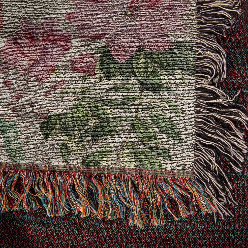 Funny Introvert Woven Blanket, All Peopled Out Sarcastic Butterfly ...