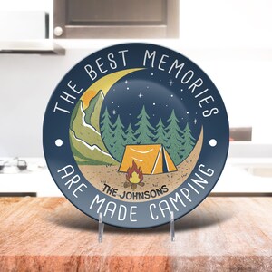 Custom Camping Plate Set for Family Camp Trips, Best Memories ...