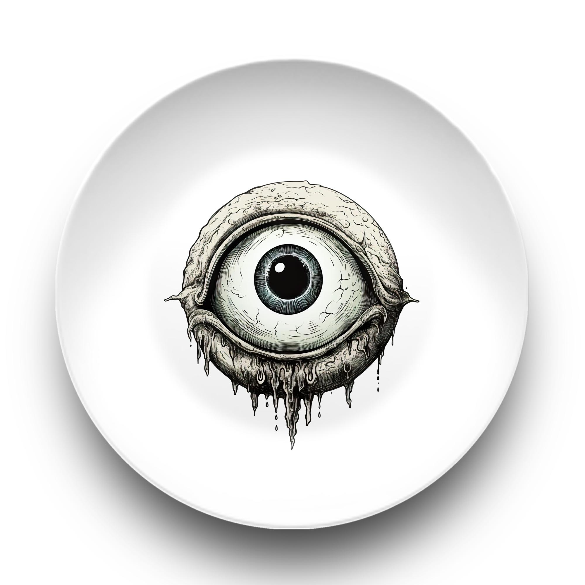 Evil Eye Goth Housewarming Party Plates, Vintage Eyeballs Unbreakable ...