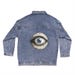Evil Eye Jean Jacket, Gothic Protective Power Blue Eyeball, Oversized ...