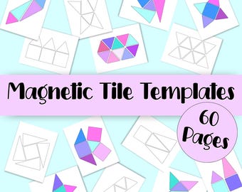 2D Magnetic Tile Shape Cards - Etsy Canada