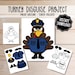 Turkey Disguise Police Costume Printable – Thanksgiving Craft (digital ...
