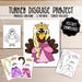 Turkey Disguise Printable: Princess Costume Craft (digital Download) - Etsy