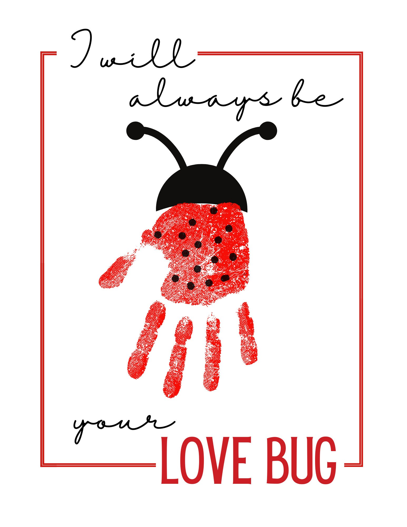 Quick DIY Kid's Art Project - Ladybug Handprint Art - Kids Craft ...