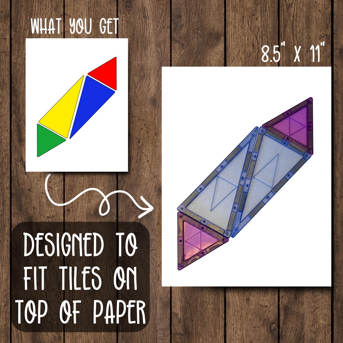 Magnetic Tile Templates, Printable Magnet Tile Activity, 2D Puzzles ...