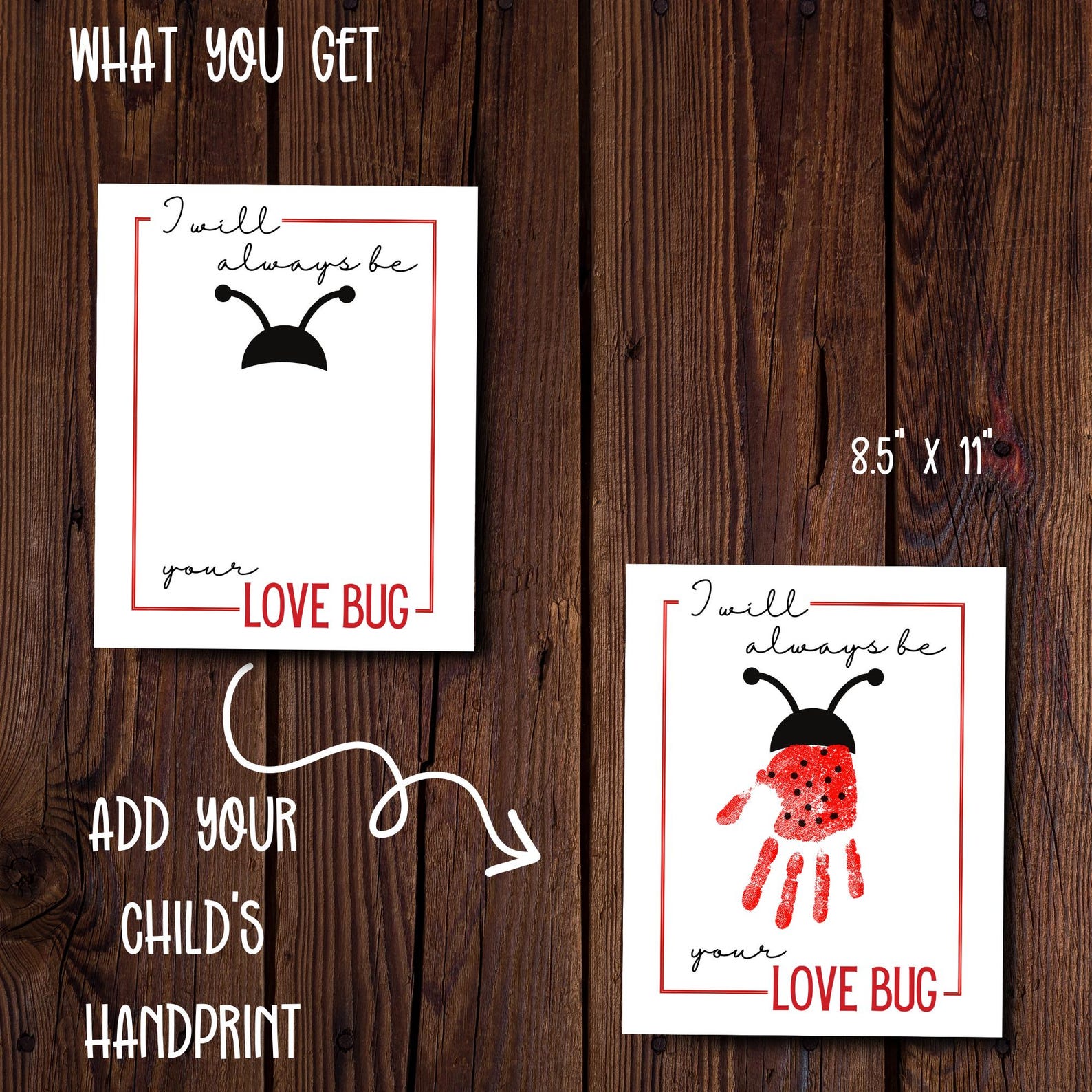 Spring Ladybug Handprint Craft Printable - Memory Art - Daycare ...