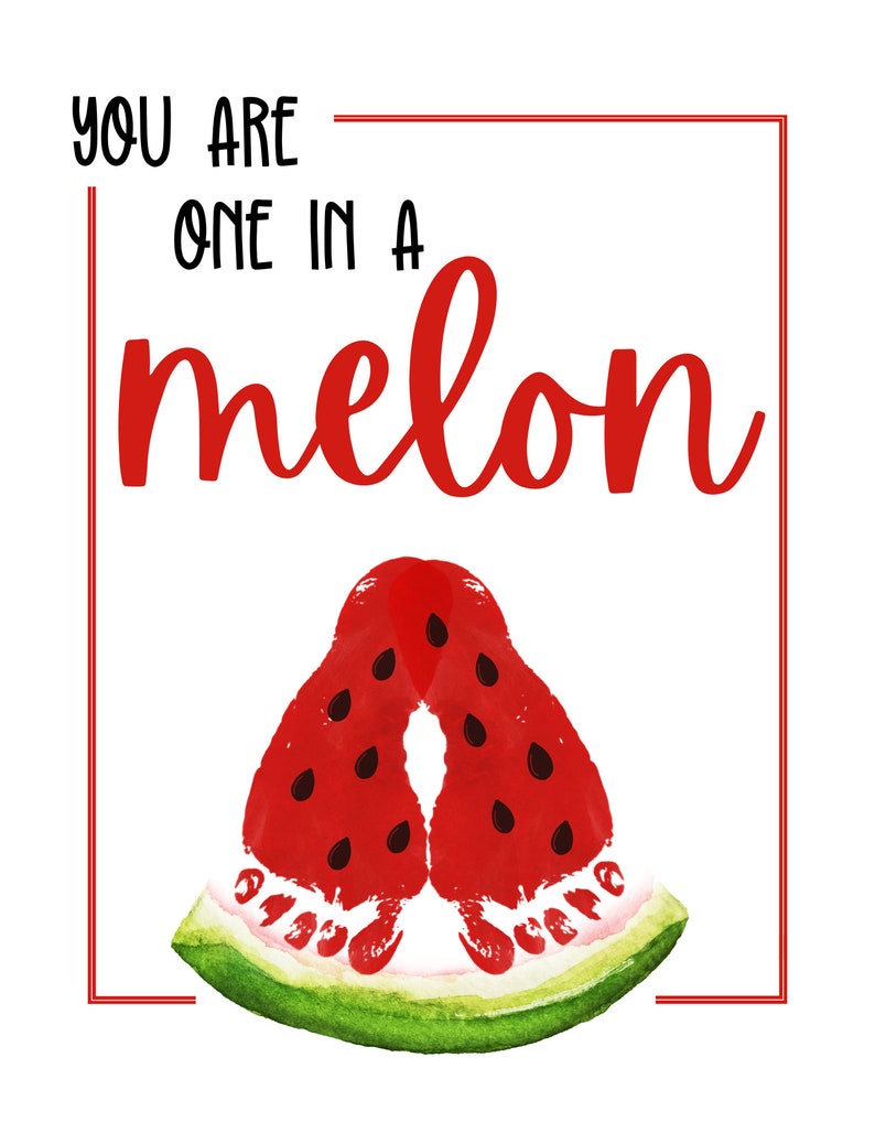 Watermelon Footprint Art - DIY Kids Craft Activity - One in a Melon - 8 ...