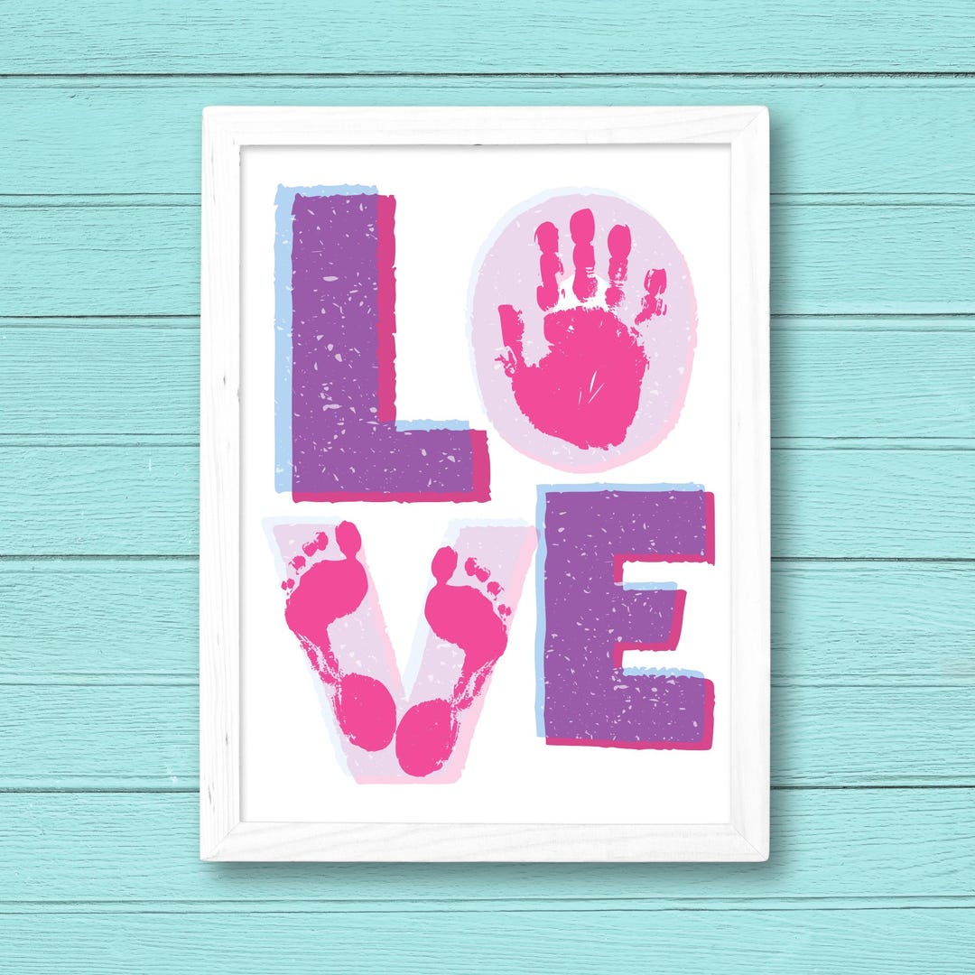 Love Handprint Craft Printable- DIY Kid's Art Project - Instant ...