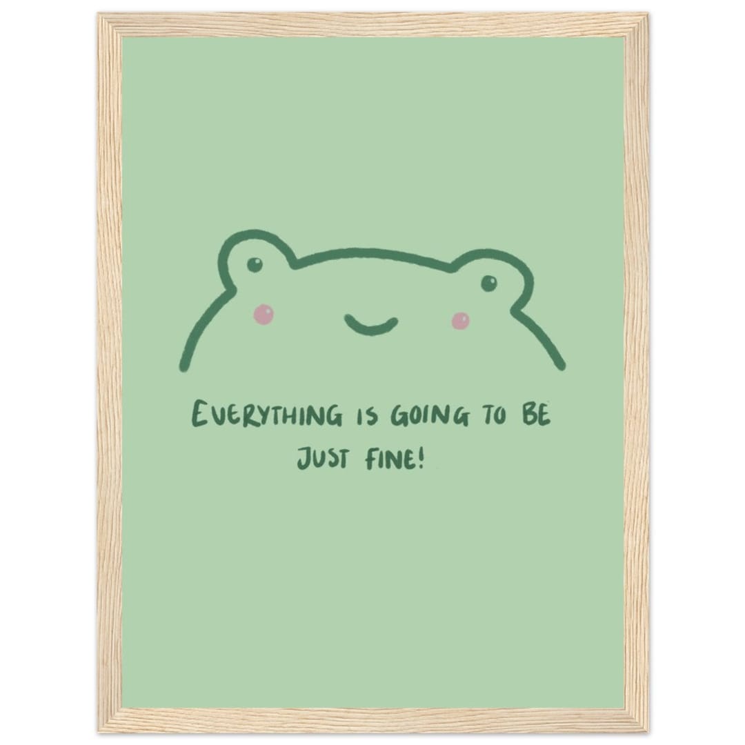 Everything is Fine Poster - Etsy