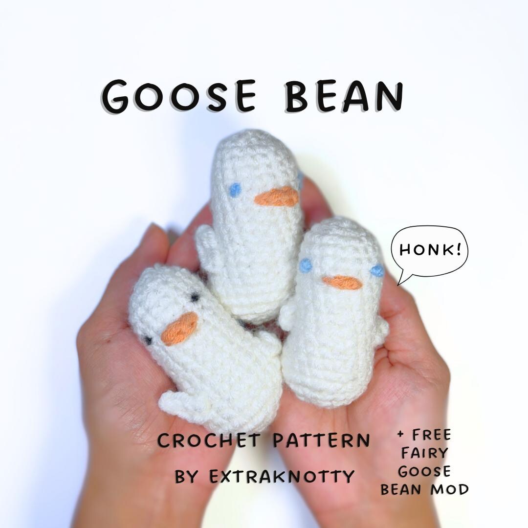 Goose Bean Crochet Pattern | Goose Amigurumi | Digital Download - Etsy