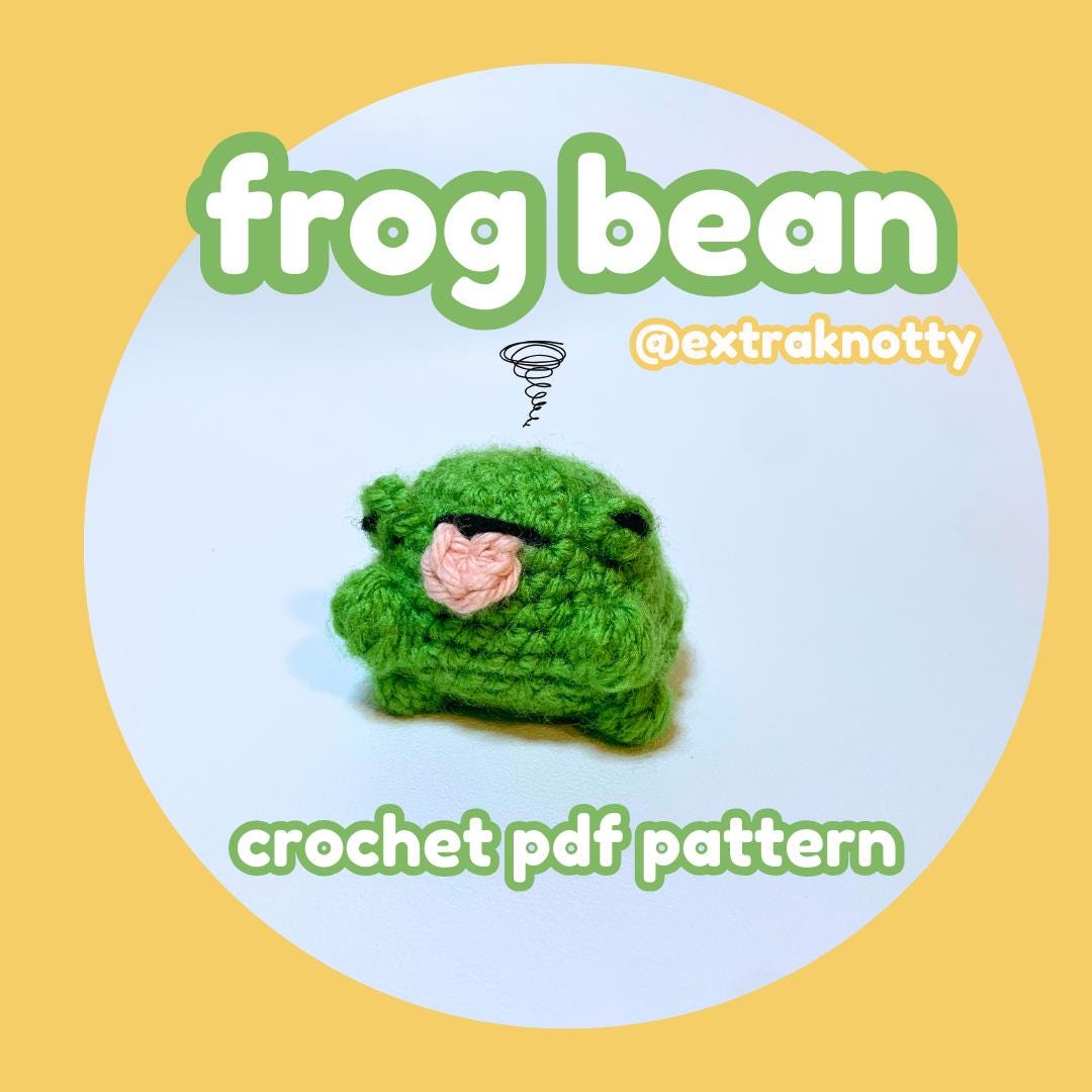 Frog Bean Crochet PDF Pattern | Frog Amigurumi | Digital Download - Etsy