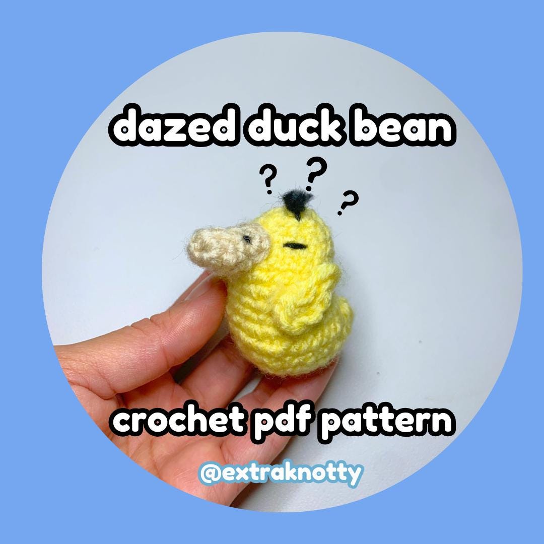 Dazed Duck Bean Crochet PDF Pattern | Duck Amigurumi | Digital Download ...