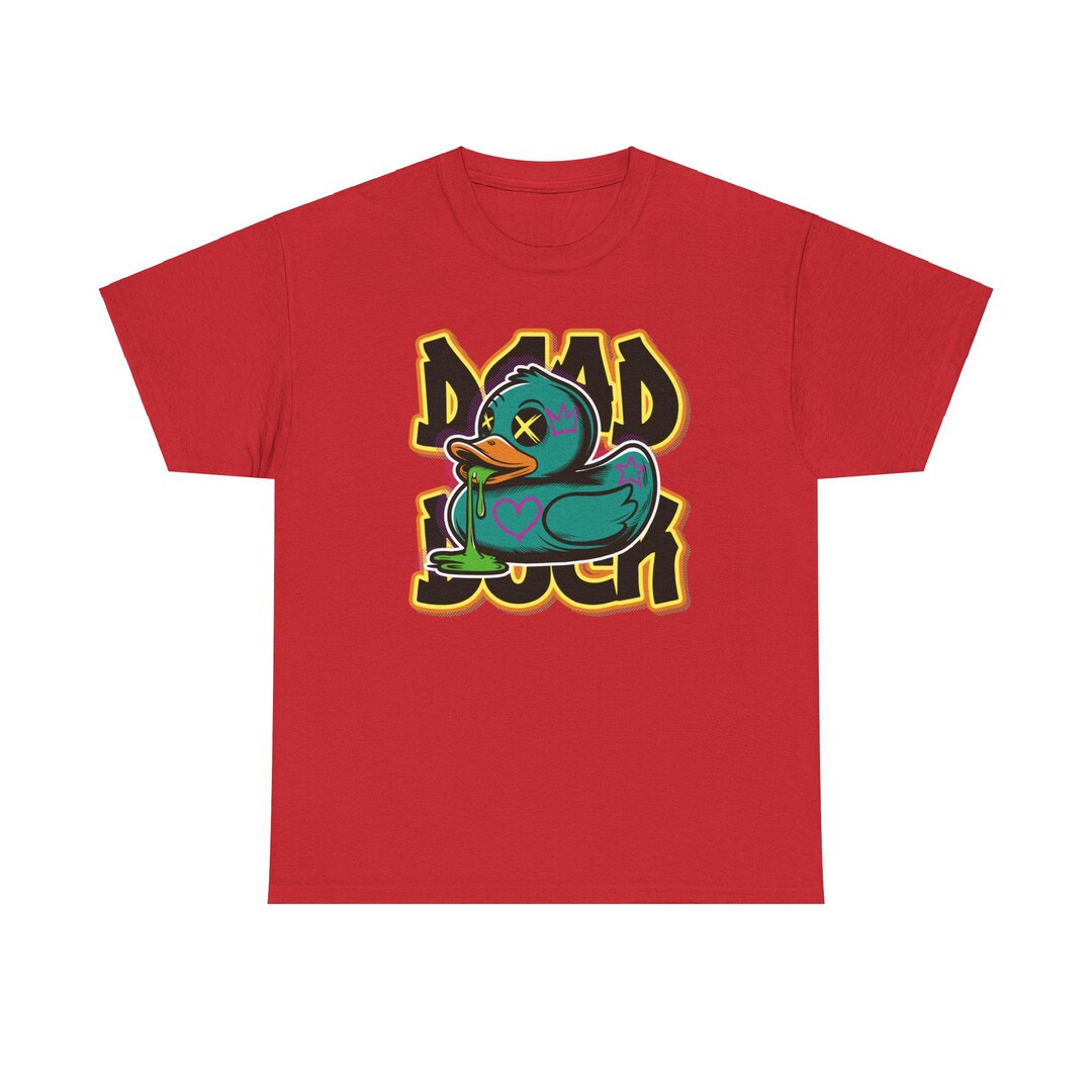 Toxic Rubber Duck T-shirt, Green Rubber Duck With Yellow Slime, Bold ...