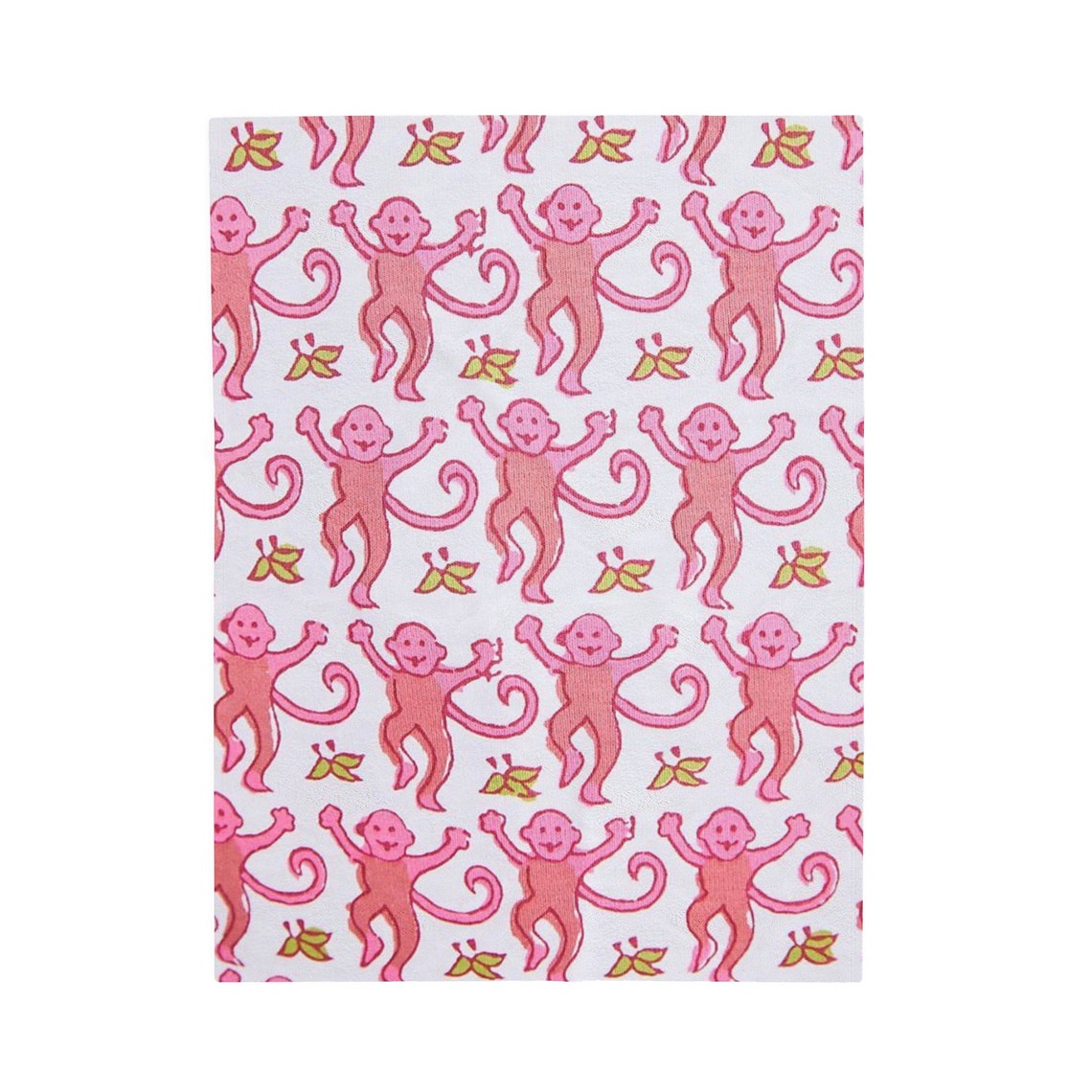 Roller Rabbit Pink Monkey Velveteen Plush Blanket - Etsy