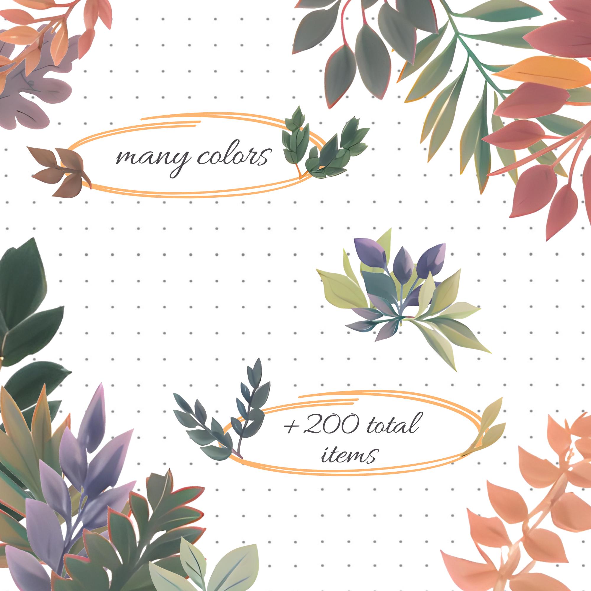 Watercolor Botanical Clipart, Clipart, Watercolor, Botanical, PDF ...