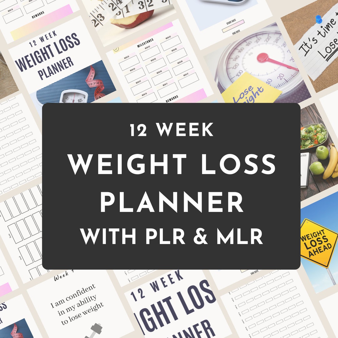 12-week Weight Loss Planner: Meal & Exercise Tracker (digital Download ...