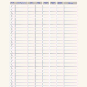 Monthly Bill Tracker Bundle, Printable Bill Tracker, Monthly Bill Log ...