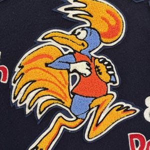 Men's Varsity Jacket Wool Leather Sleeves Embroidery Patches Road ...