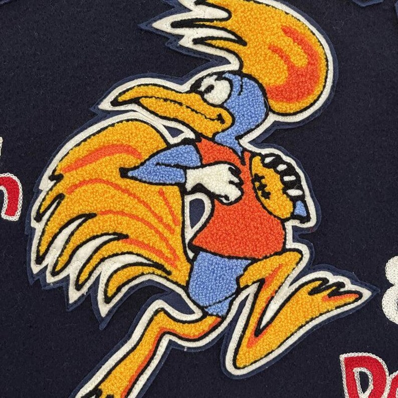 Men's Varsity Jacket Wool Leather Sleeves Embroidery Patches Road ...