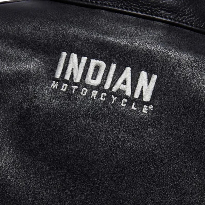 Mens Indian Motorcycle Jacket Handmade Genuine Cowhide Leather Biker ...