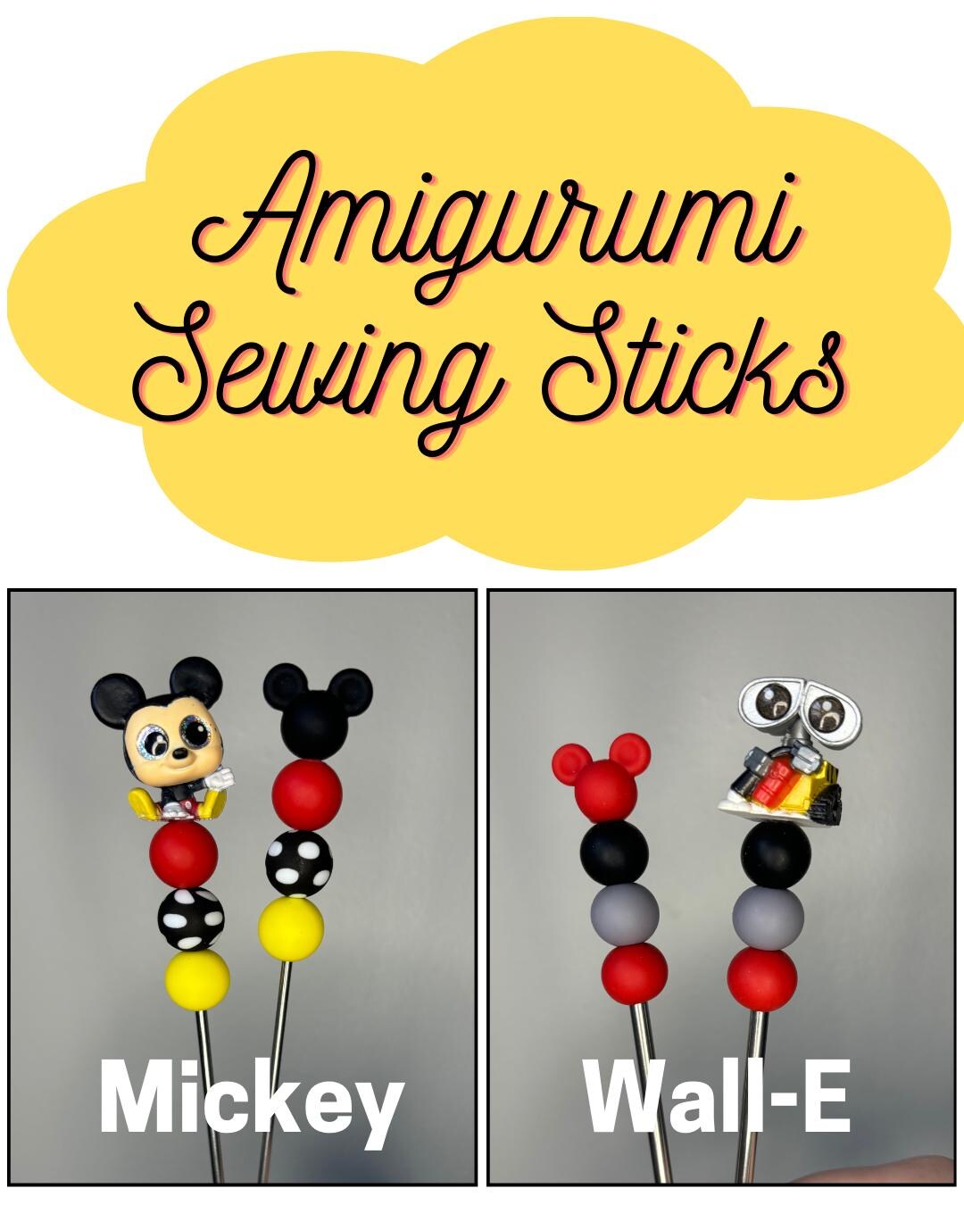 Amigurumi Sewing Sticks- Disney Character Sets - Etsy