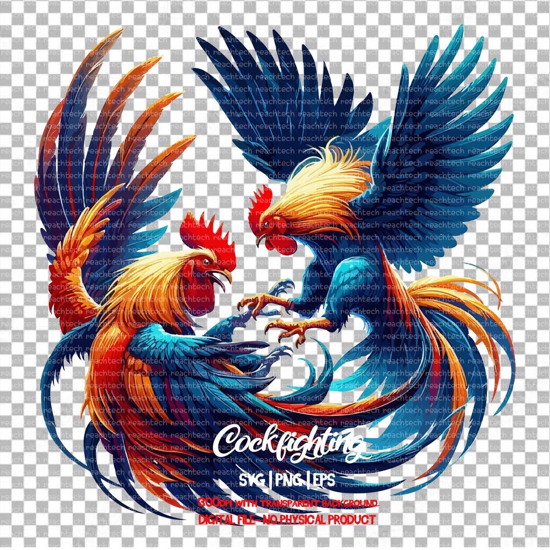 Cockfighting Svg Angry Rooster Svg for Cricut, Strong Chicken Png ...